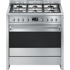 Fogão de Piso Smeg, Inox, Linha Classica, 90 cm, 220V - A1-9