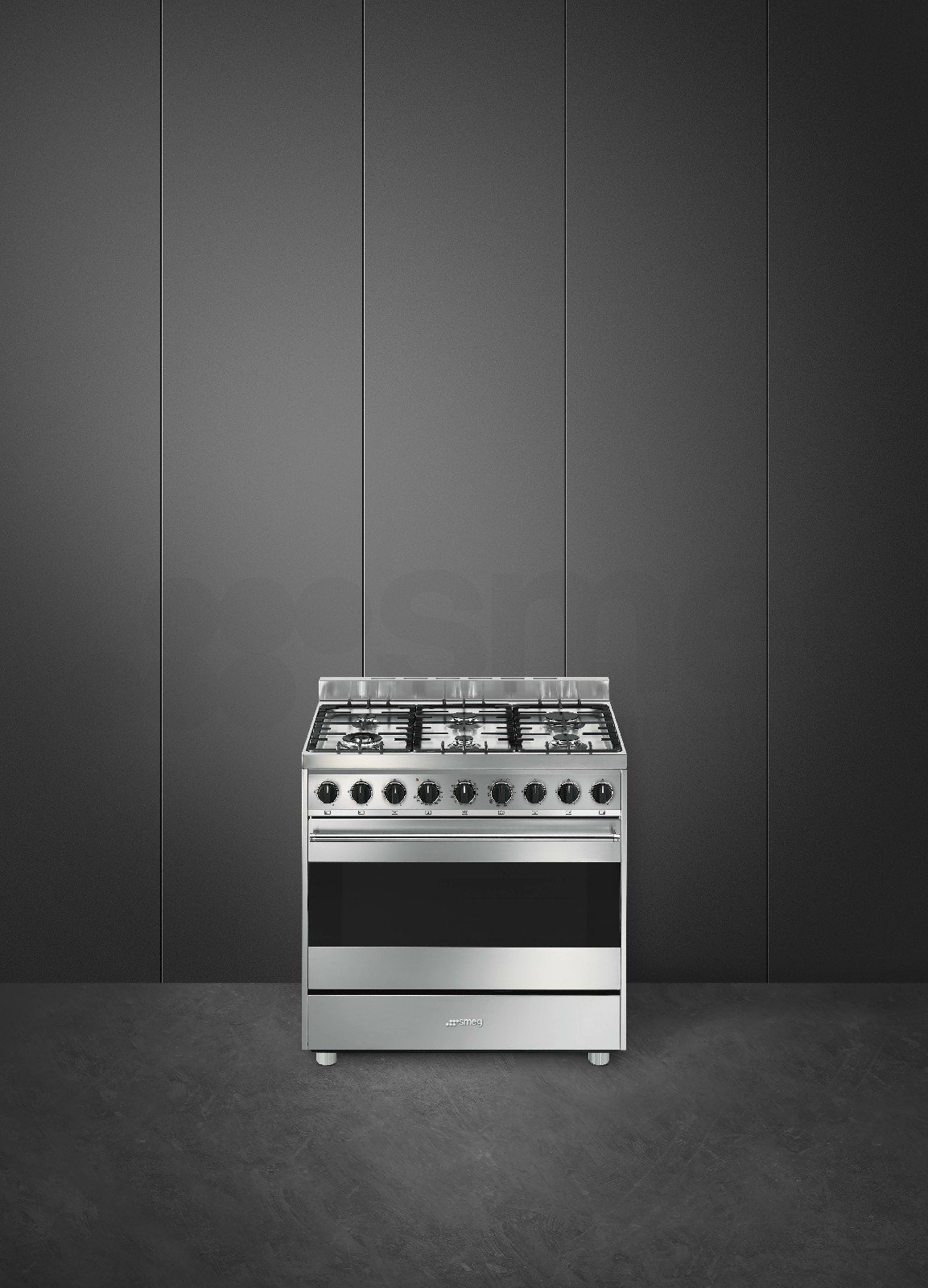 Fogão de Piso Smeg, Forno Elétrico, 90 cm, Linha Clássica, 220 V - B91GMXI9